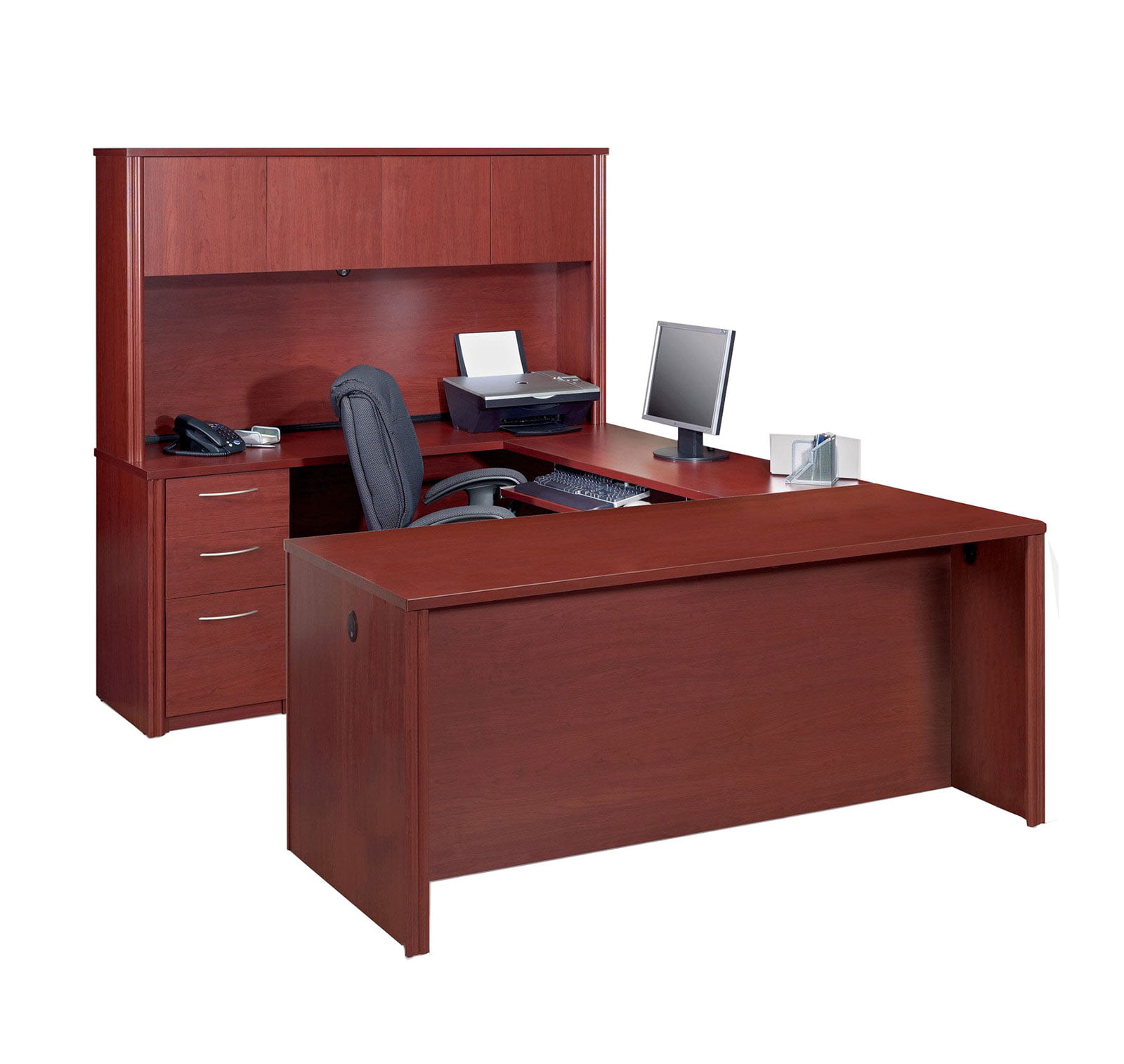 MD Office Table With Single Inbuilt Lock & 1 CUPBOARD | Sharon Furniture