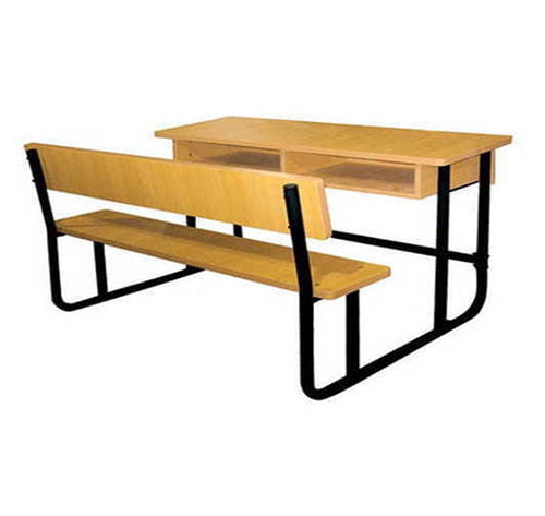 Yellow Double seater study desk - Sharon Furniture
